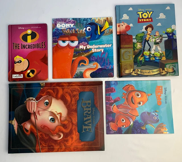 DISNEY PIXAR 5 Book Bundle Incredibles Finding Dory Nemo Toy Story ...
