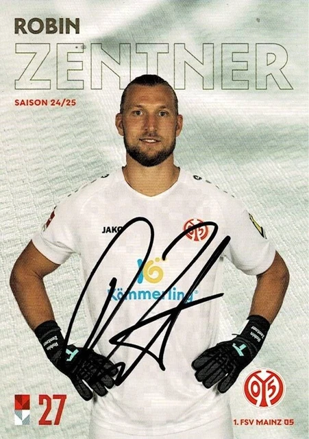 ROBIN ZENTNER FSV Mainz 05 2024/2025 Autogrammkarte 2024/25 24/25 ...