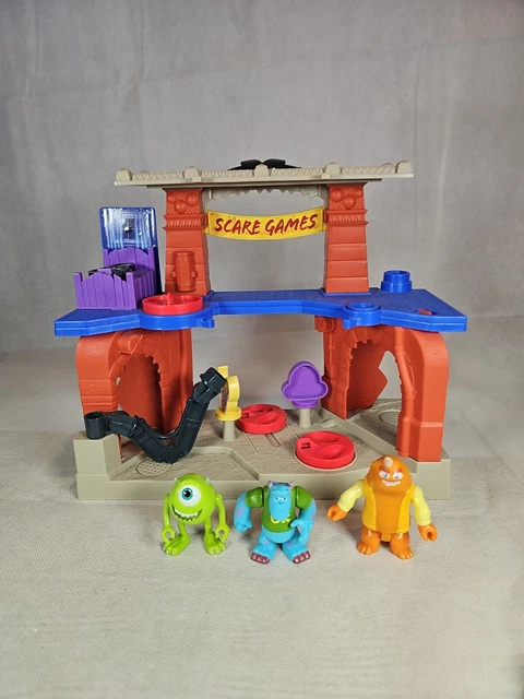 DISNEY PIXAR MONSTERS Inc University Imaginext Scare Games Playset With ...