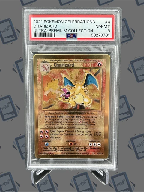 2021 POKÉMON CELEBRATIONS GOLD METAL CHARIZARD Ultra-Premium Collection ...