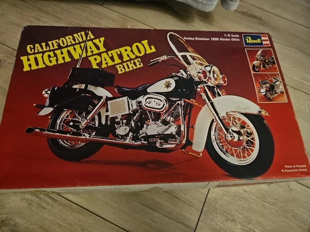 REVELL CALIFORNIA HIGHWAY Patrol Bike Harley Davidson Electra Glide New ...