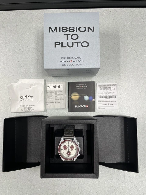 OMEGA X SWATCH Mission To Pluto Speedmaster MoonSwatch Watch (SO33M101 ...