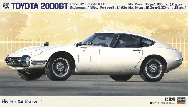 HASEGAWA HC1-21201 TOYOTA 2000GT Early Type (1967) 1/24 EUR 28,88 - PicClick DE