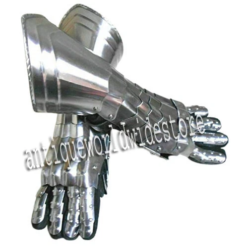 MEDIEVAL KNIGHT GAUNTLETS Functional Medieval SCA LARP Armor Gloves ...