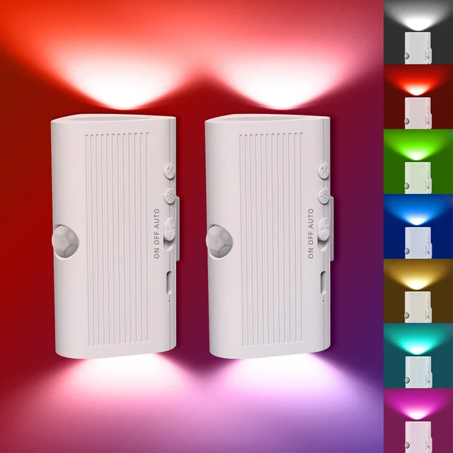 MAGNETIC RECHARGEABLE LED Smart RGB Gradient Motion Sensor Ambient ...