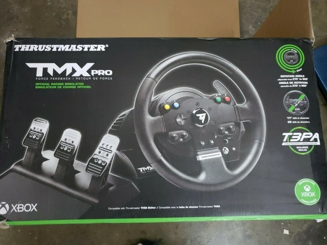 THRUSTMASTER TMX PRO Force Feedback Racing Wheel Pedal Set BOX IS ...