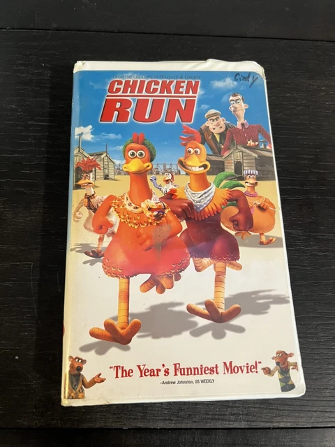 CHICKEN RUN (VHS, 2000, Dreamworks Home Entertainment) Animated Family ...
