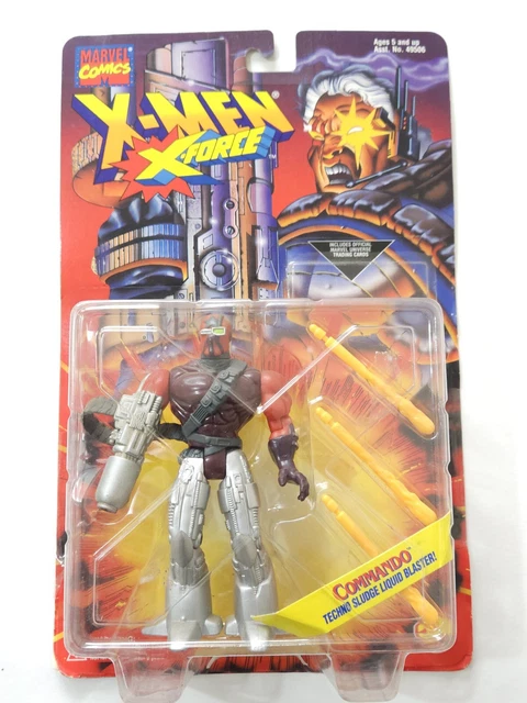VINTAGE 1995 TOYBIZ Marvel Comics Xmen X-force Commando Action Figure ...