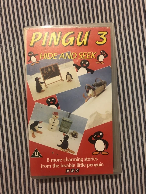 PINGU 3 HIDE & Seek VHS Video Children’s Retro BBC 8 Stories Penguin ...