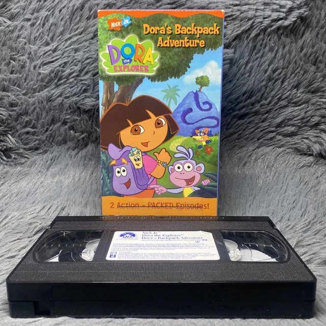 NICKELODEON DORA THE Explorer Backpack Adventure VHS Video Tape Nick Jr ...