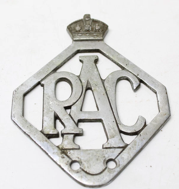 VINTAGE RAC ROYAL Automobile Club Flat Car Badge £16.31 - PicClick UK