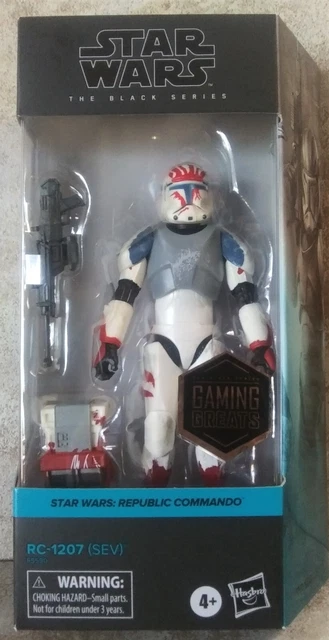 STAR WARS, BLACK series, republic commando, sev, 6" action figure, RC ...