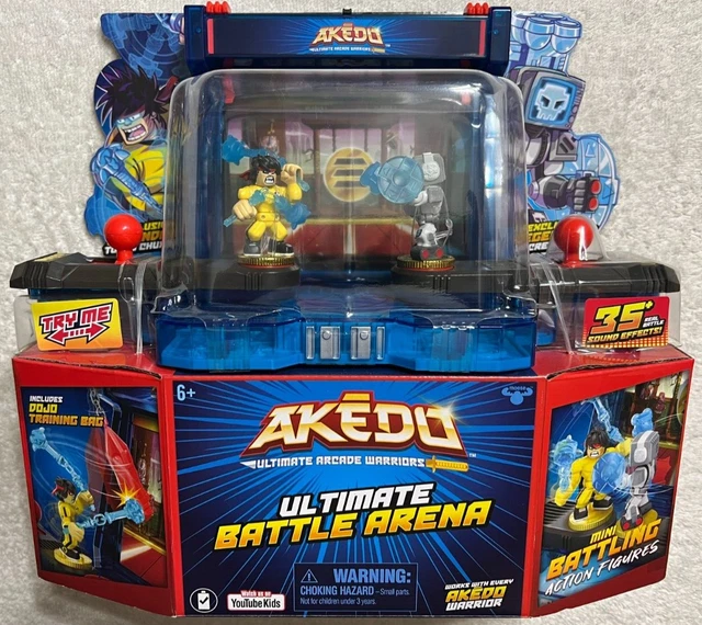 AKEDO ULTIMATE ARCADE Warriors Ultimate Battle Arena avec 2 figurines ...