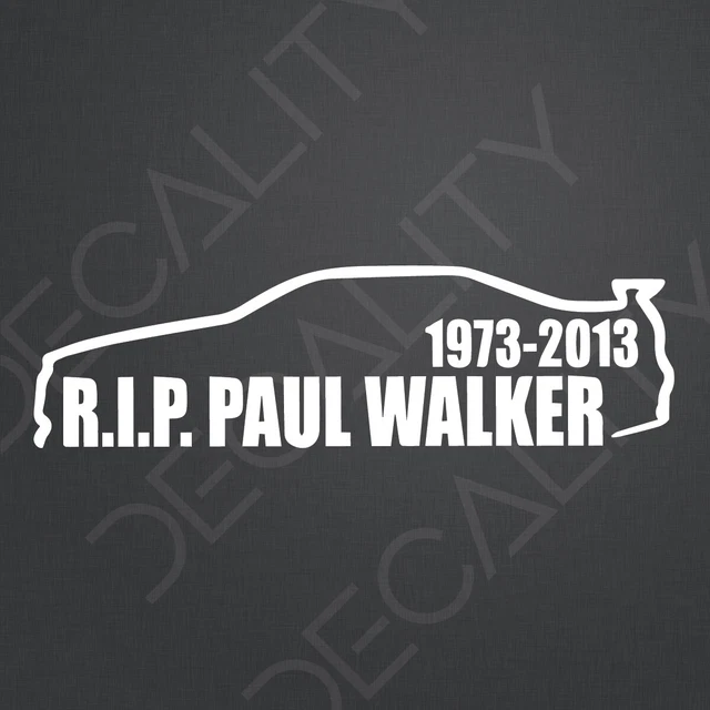 RIP PAUL WALKER Sticker Decal JDM Custom Racing Drift $5.00 - PicClick CA