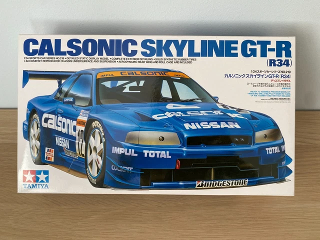 TAMIYA CALSONIC SKYLINE GT-R R34 1/24 model kit 24219 EUR 32,15 ...