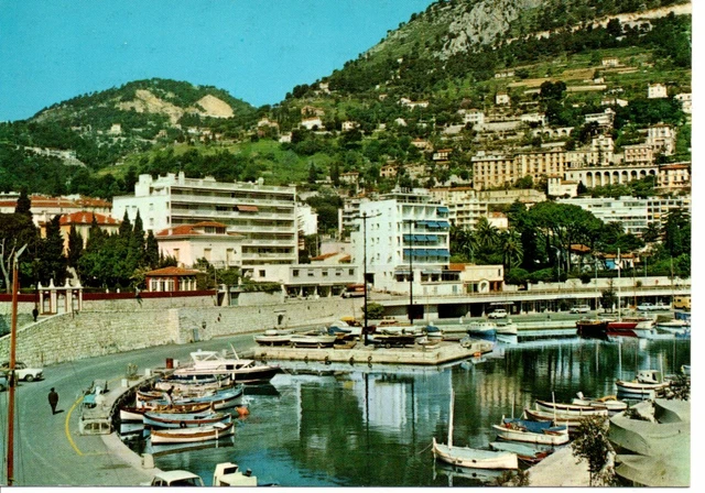 CPA CPM 06 Beaulieu Sur Mer Le Port La Basse Corniche Au Fond La Petite ...