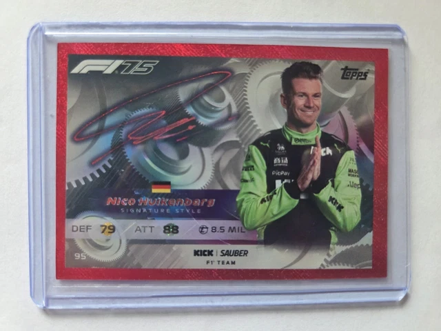 TOPPS TURBO ATTAX Indian F1 2025 Nico Hulkenberg #95 Signature Pink ...