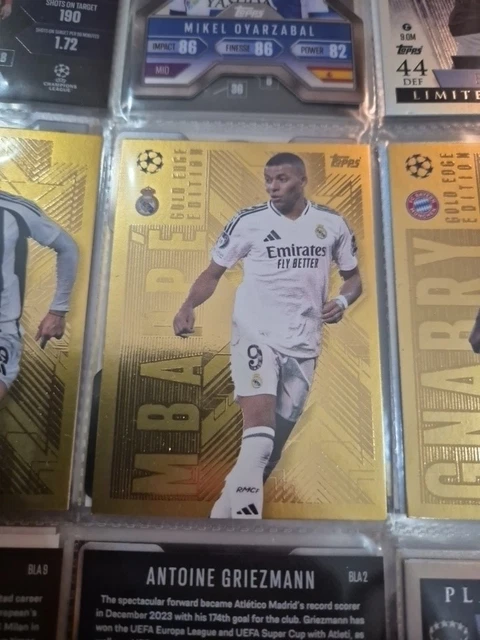TOPPS MATCH ATTAX Extra 2025 Kylian Mbappe Gold Edge Edition GOL10 £1. ...