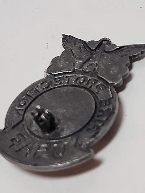 ORIGINAL USAF US Air Force Fire Protection Firefighter Badge Pin 1 3/4 ...