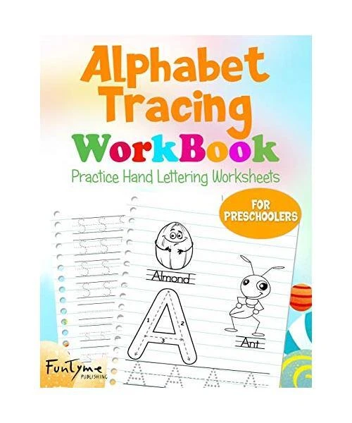 ALPHABET TRACING WORKBOOK: Practice Hand Lettering Worksheets-For ...