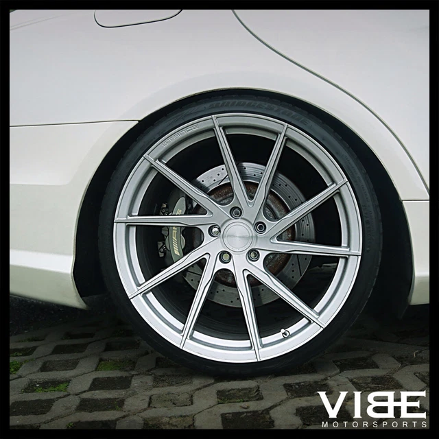 19& STANCE SF01 19X9.5 Silver Forged Concave Wheels Rims Fits Audi B8 ...