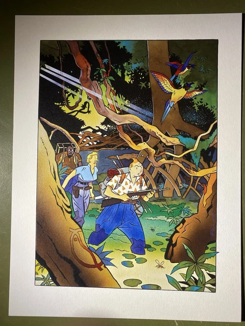 ILLUSTRATION GRAND FORMAT 99 Exemplaires Hommage Tintin Pascal Somon ...