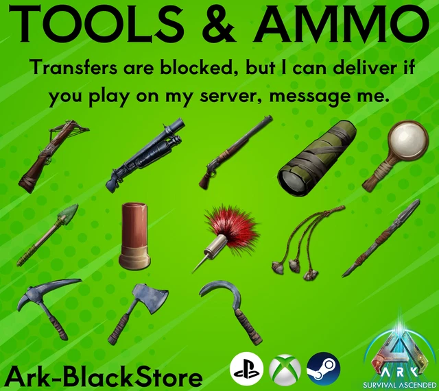 ARK SURVIVAL ASCENDED Set Amor Scuba Riot Ghillie Flak Fur PVE PS5/XBOX ...