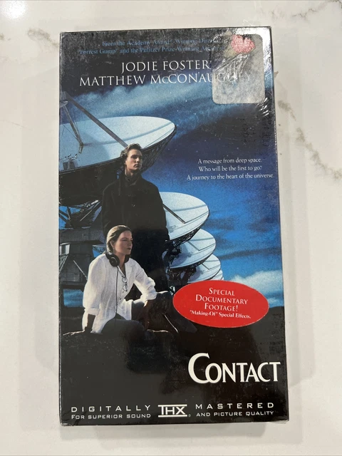 CONTACT (VHS 1998) Jodie Foster Matthew McConaughey BRAND NEW SEALED ...