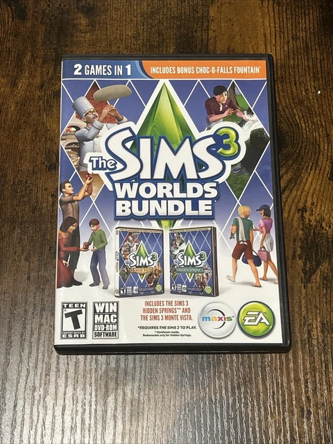 SIMS 3 WORLDS Bundle - 2 Games in 1 Monte Vista & Hidden Springs - PC ...