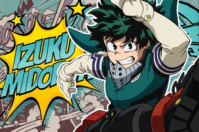 MY HERO ACADEMIA Poster Izuku Midoriya Deku Kick 18inx12in Free ...