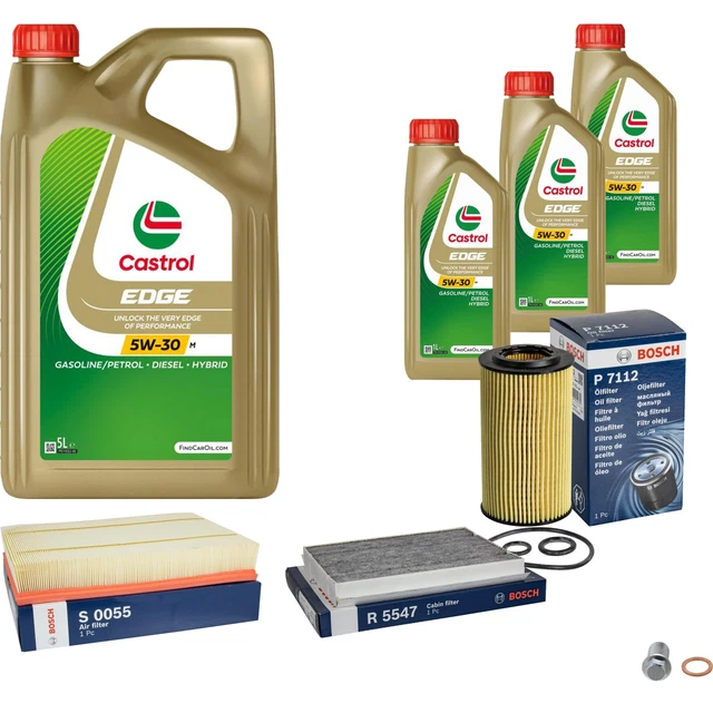 BOSCH INSPECTION SET 8 L Castrol 5W-30, M pour Mercedes-Benz Sprinter ...
