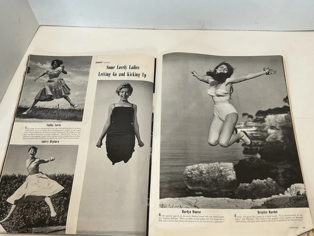 MARILYN MONROE LIFE Magazine November 9, 1959, Jumping Picture Gallery ...
