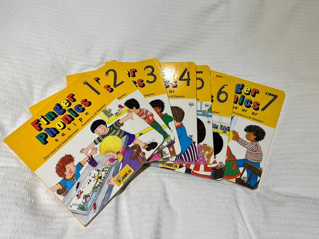 JOLLY PHONICS FINGER phonics Big Books 1-7 £7.50 - PicClick UK
