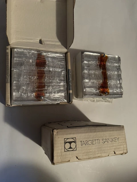 TARGETTI SANKEY PAIRE appliques Vintage Verre Murano Mazzega Rare ...