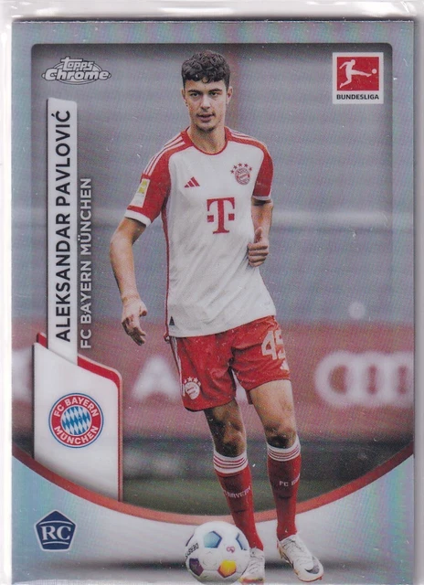 TOPPS CHROME 2024 Bundesliga N° 88 Aleksandar Pavlovic Rookie Refractor EUR 4,03 - PicClick FR