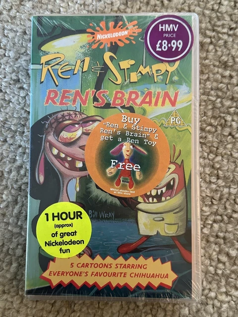 Ren And Stimpy Rens Brain Original Vhs Video Tape Cassette New Sealed £1000 Picclick Uk