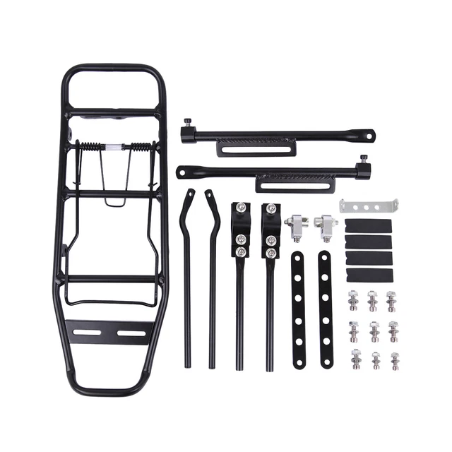 REAR BIKE RACK Cargo Rack Alloy Luggage Carrier Bicycle Large Capacity ...