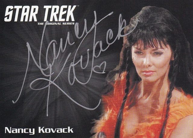 STAR TREK (TOS) Carta autografa serie originale Nancy Novack come nonna ...