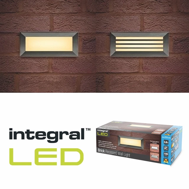 LED BRICK WALL Light Recessed IP65 Stainless Steel Outdoor Bricklight ...