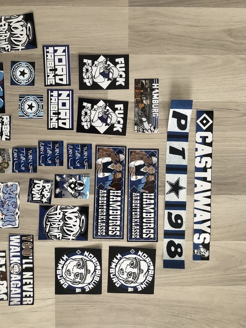 HSV ULTRAS AUFKLEBER Sticker Mix Nordtribüne, Castaways Poptown EUR 100 ...