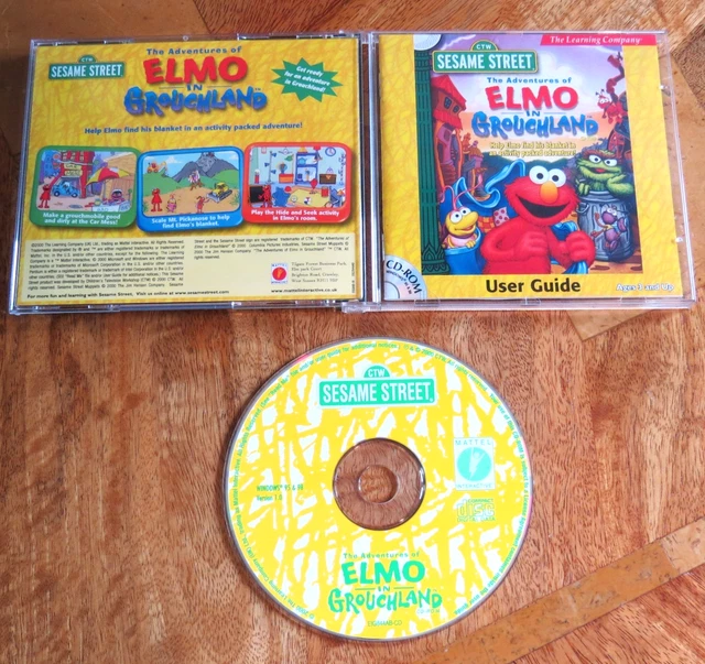 THE ADVENTURES OF Elmo In Grouchland - Sesame Street (PC CD ROM, 2000 ...