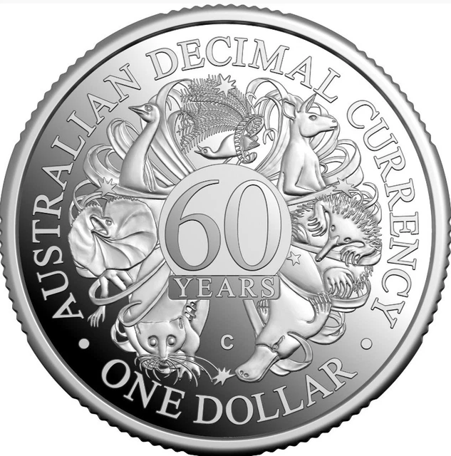 2026 $1 C Mintmark 60th Anniversary of Decimal Currency Fine Silver ...