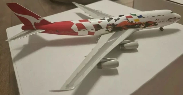 VERY RARE BLUE Box 1:200 Qantas Boeing 747 400 Formula One BBOX Models ...