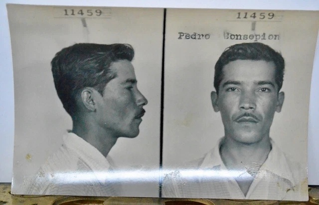 ORIGINAL VINTAGE 1950S Police Mugshot, Small Puerto Rican Man Pedro ...