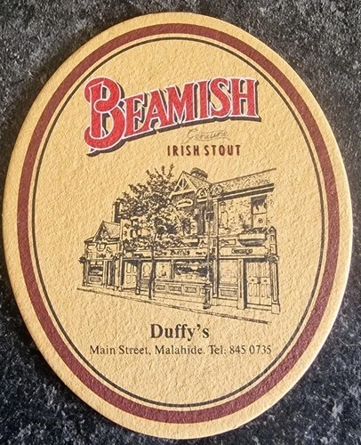 1999 BEAMISH & Crawford, Cork, Ireland Beermat - Duffy's, Malahide EUR ...