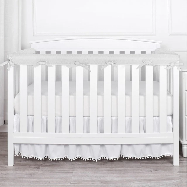 CRIB RAIL COVERS for Teething,Soft Breathable -Collision Crib5138 £16. ...