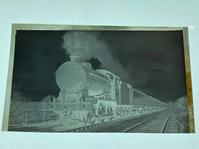 STEAM LOCO LOCOMOTIVE 1487 Railway Railway Negative 4F-10 £4.99 ...