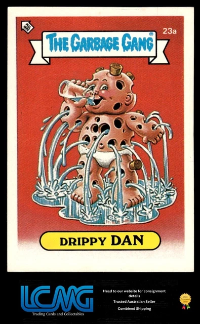 1985 DRIPPY DAN (V) 23a The Garbage Gang Series 1 Australia Card $19.99 ...