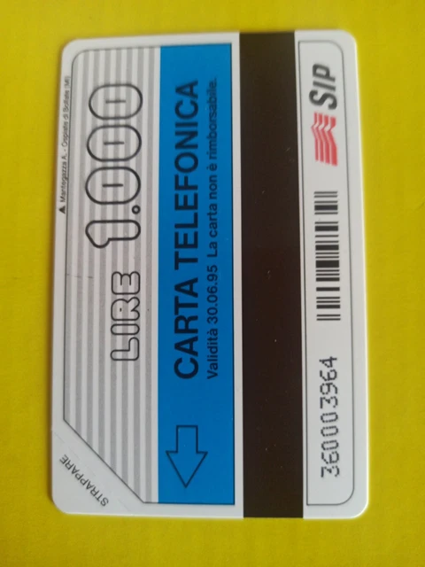 SCHEDE TELEFONICHE SIP Scheda Perfetta Rara Omaggio Da 1000 Lire "Napoli' Simone EUR 9,99 ...