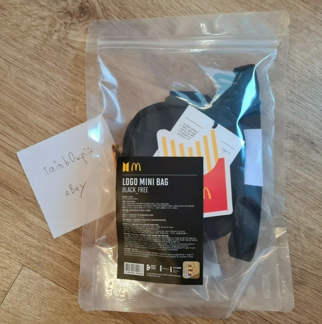 KPOP BTS X McDonalds Logo Mini Bag Black Exclusive Merchandise RARE ...